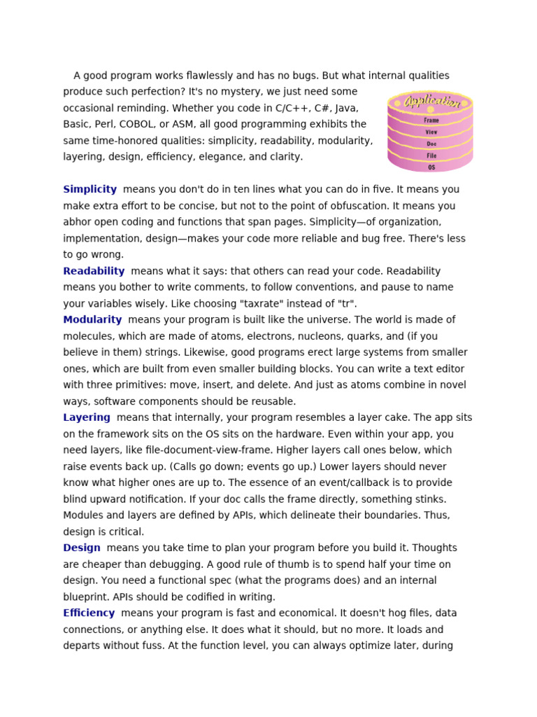 Essential Qualities of Good Programming | PDF | Computer Programming | Software Development
