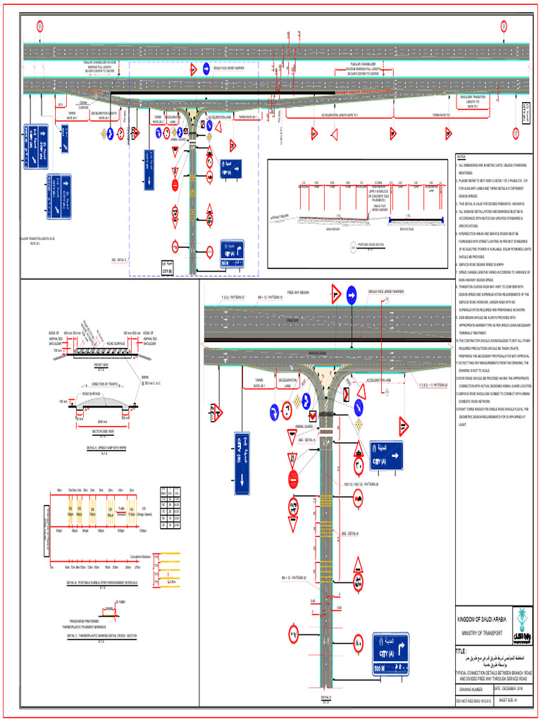 Typical Connection Details Between Branch Road and Divied RD | PDF ...