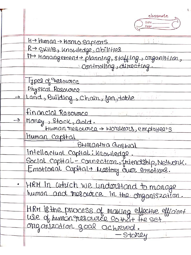 HRM Sem 3-1 | PDF