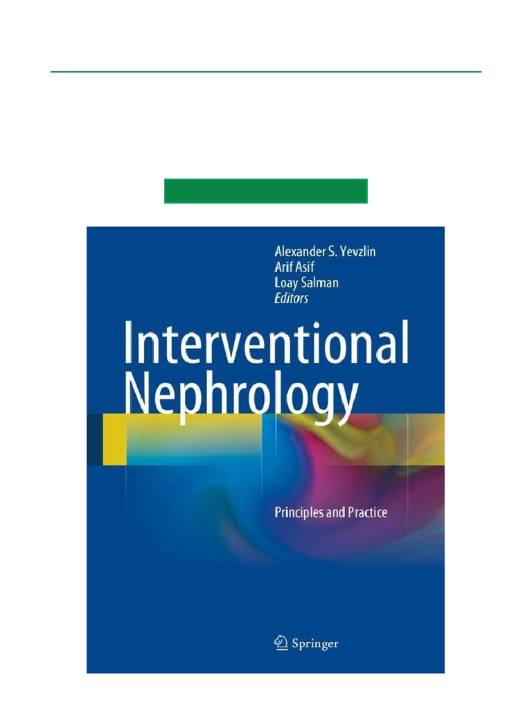 Interventional Nephrology Principles and Practice Full Book Access ...