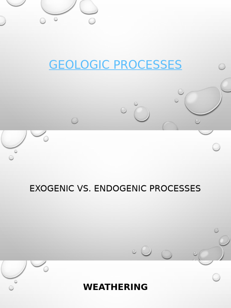 Exogenic Processes | PDF