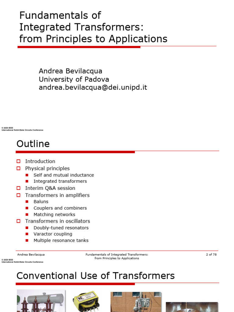 7 Tutorial Transformer Isscc2020 | PDF | Inductance | Inductor