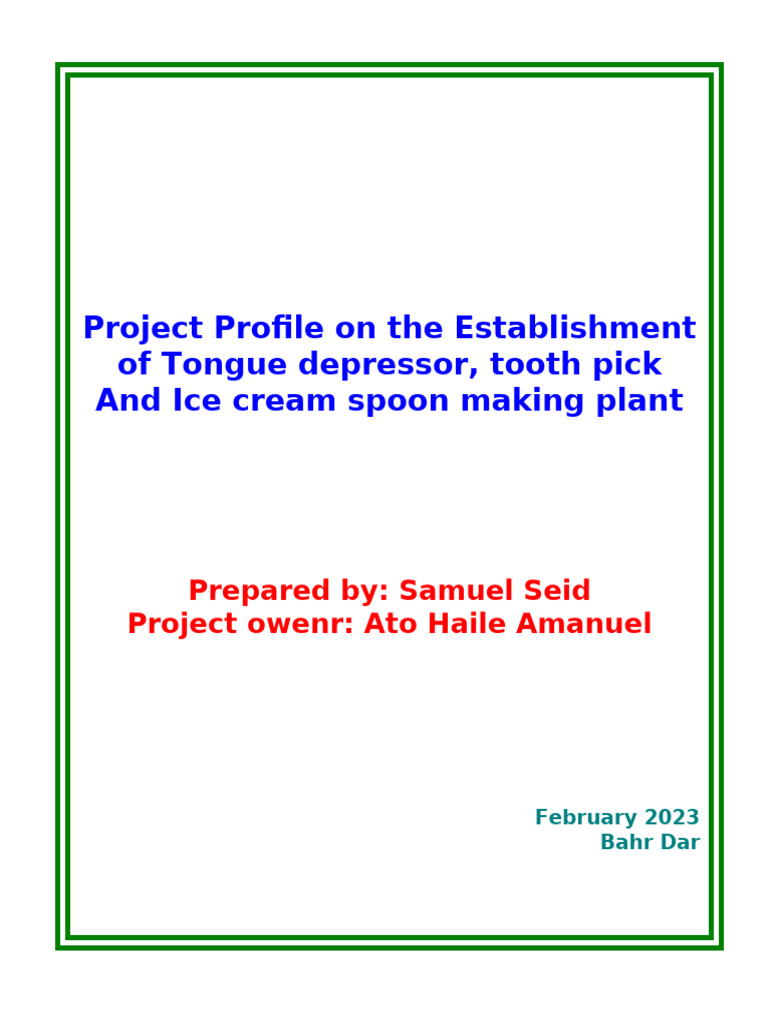Tooth Pick | PDF | Expense | Net Present Value