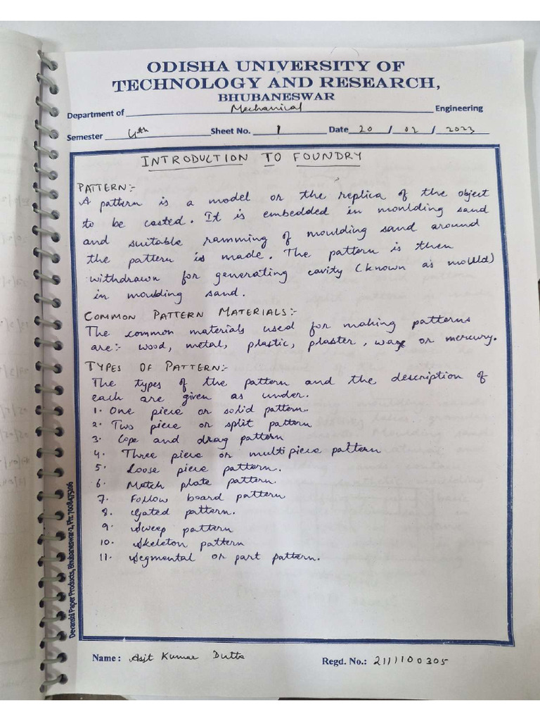 Manufacturing Process Lab Record | PDF