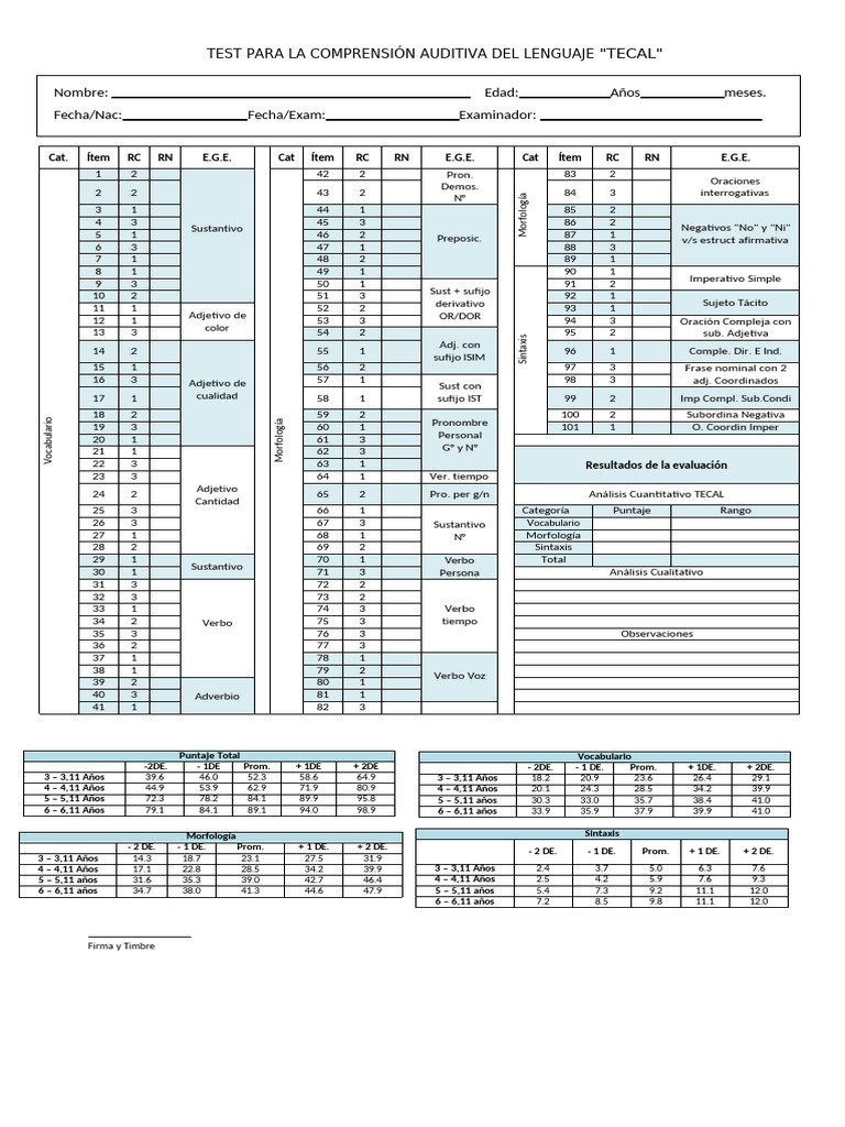 Anexo 5 TECAL | PDF | Morfología | Semántica