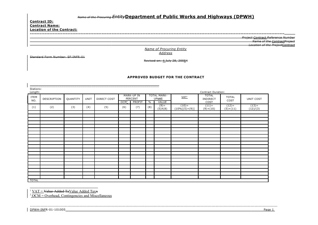 DPWH Infr 01 | PDF | Business | Computers