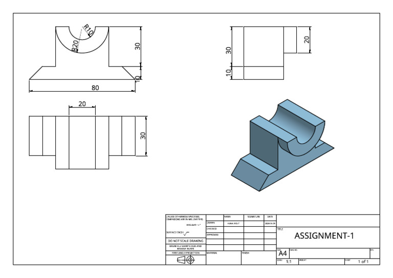 Engineering Drawing 3 | PDF