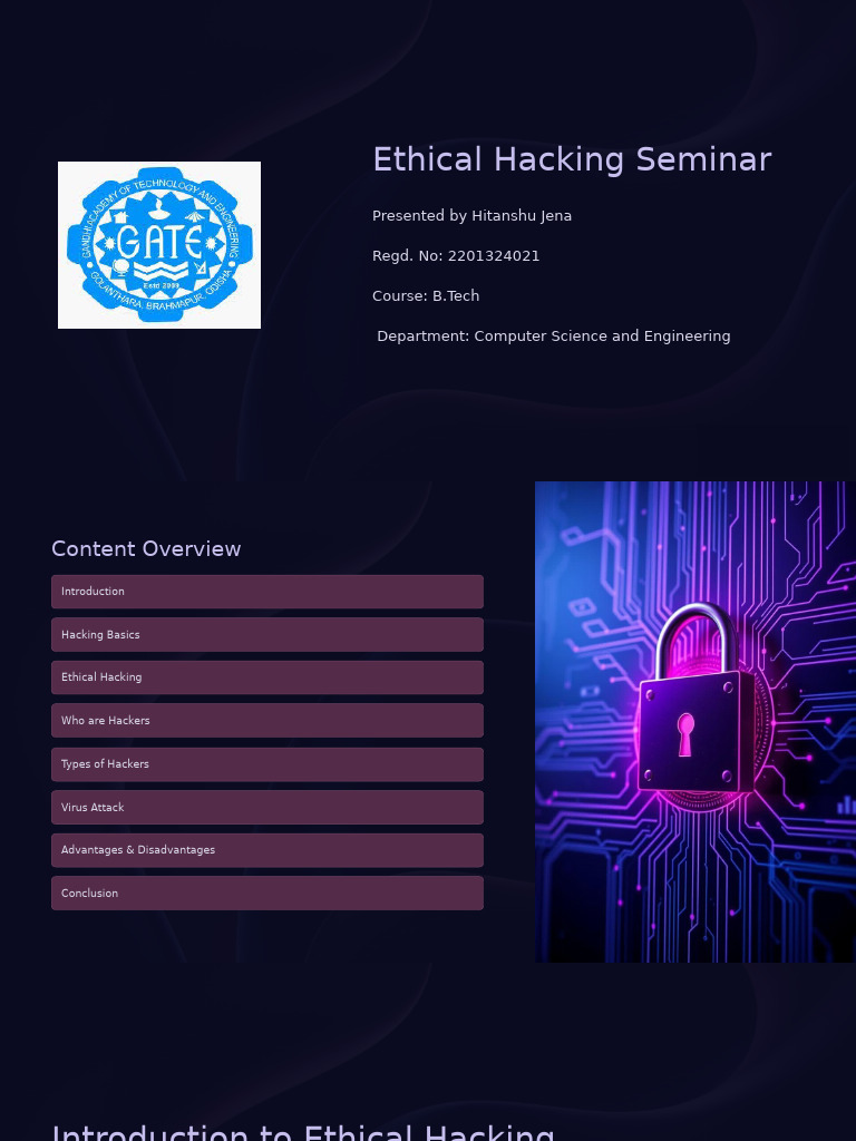 Ethical Hacking | PDF | Security Hacker | White Hat (Computer Security)