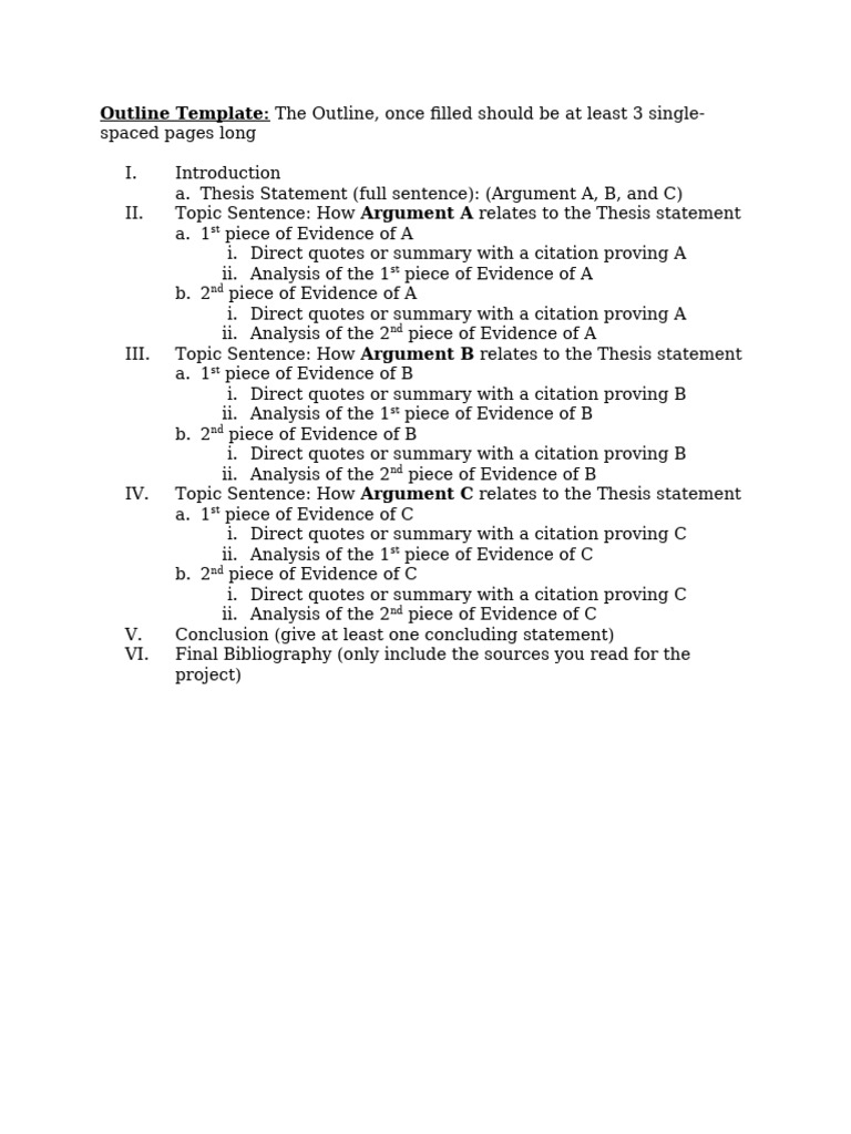Outline Template | PDF
