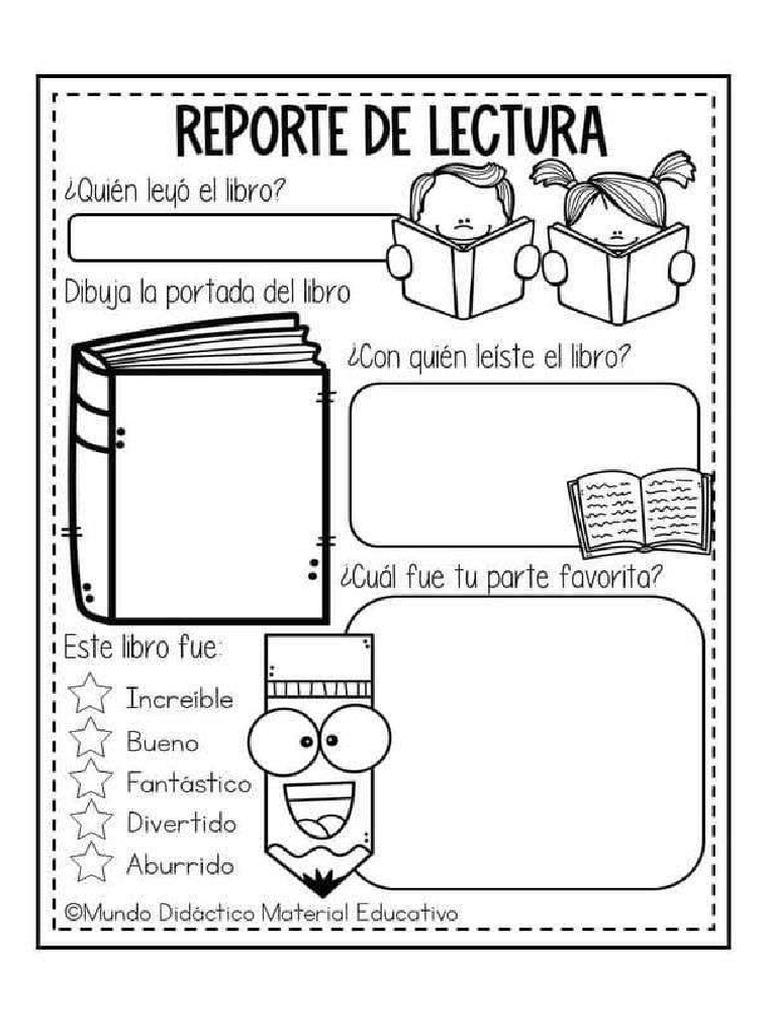 Hojas de Reporte de Lectura | PDF