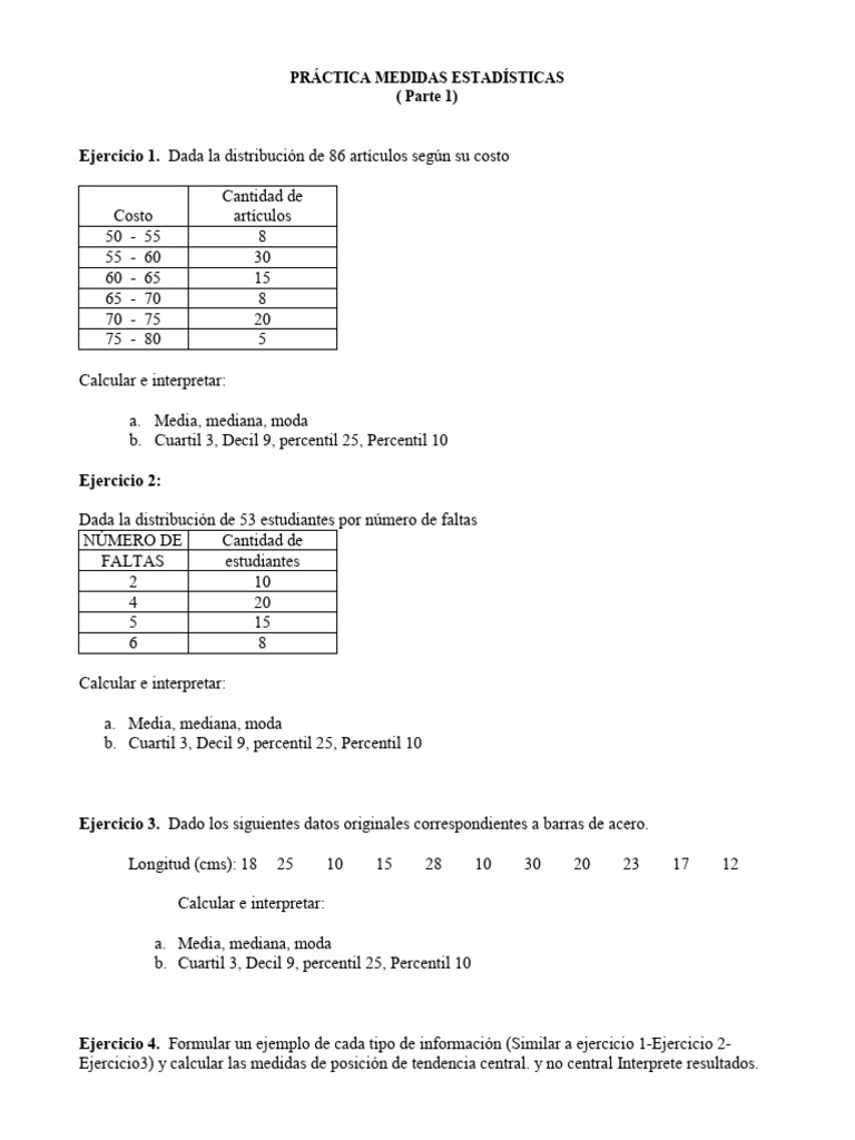 Sem5_PRÁCTICA _ Medidas Estadísticas de Posición | PDF