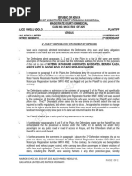 Statement of Defence and Reply To Defence | PDF