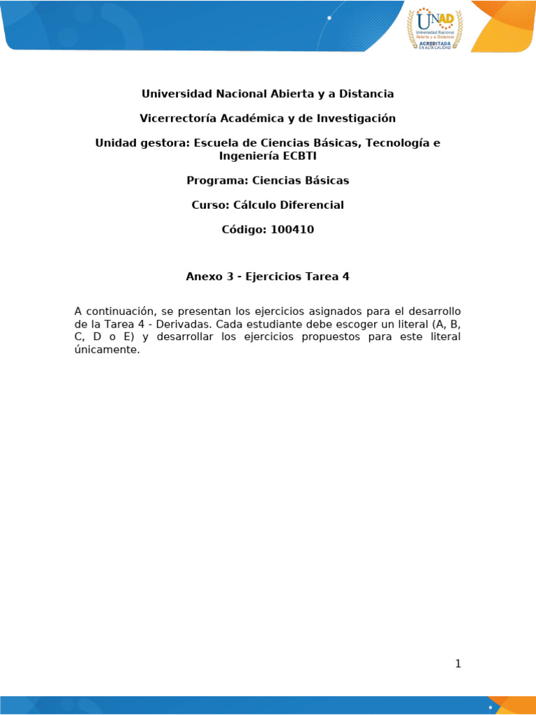CC Anexo 3 - Ejercicio Tarea 4 | PDF | Derivado | Velocidad