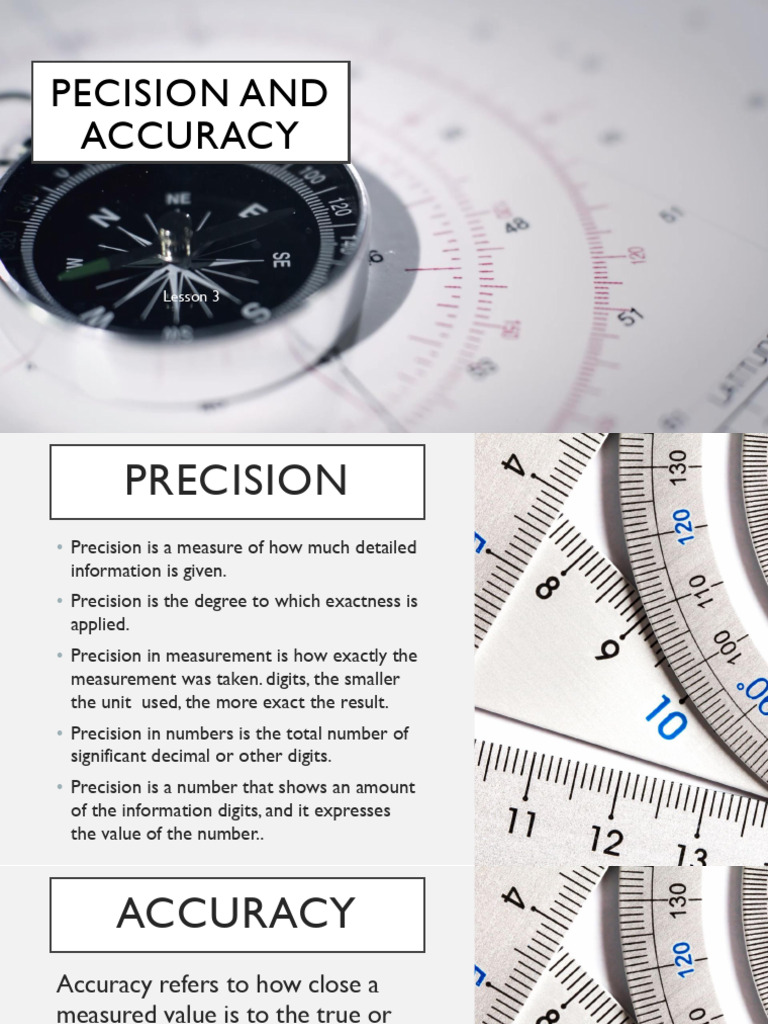 Lesson 3. Accuracy Precision | PDF | Accuracy And Precision | Measurement