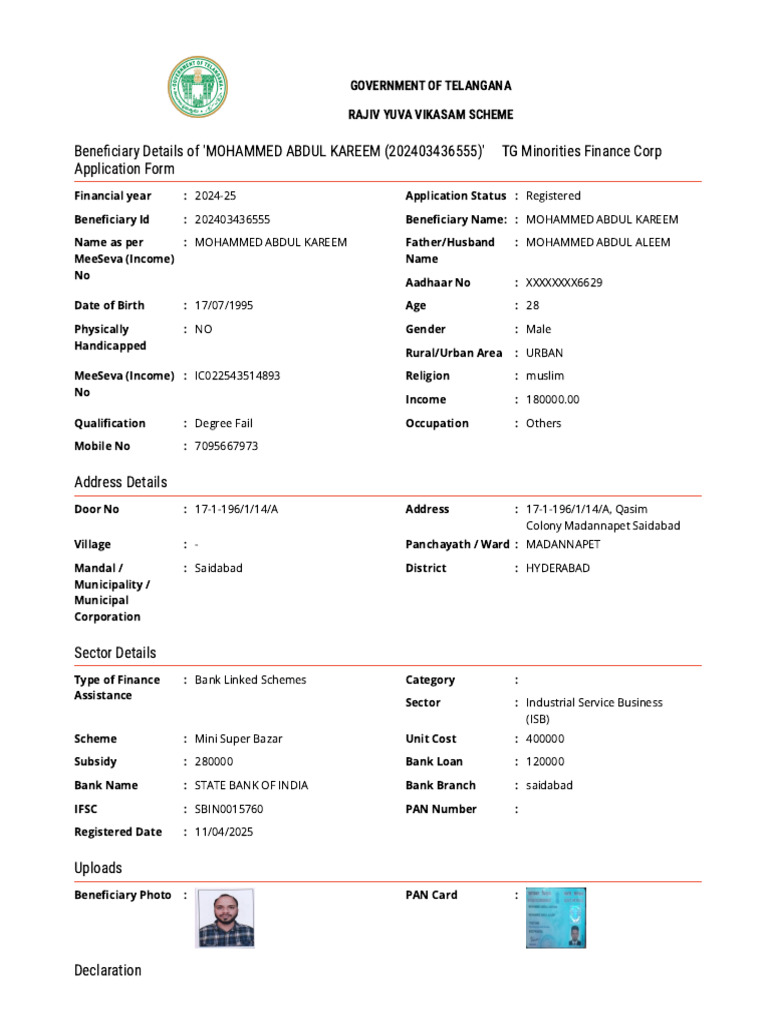 Telangana OBMMS - CGG Abdul Kareem | PDF | Government