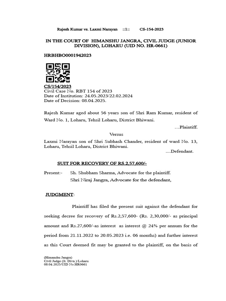 Display - PDF - 2025-05-01T192252.274 | PDF | Lawsuit | Common Law