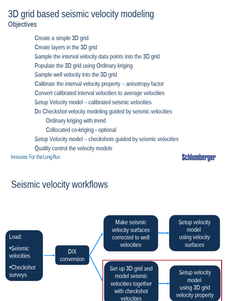 3D Seismic Velocity Modeling Techniques | PDF | Moving Average ...