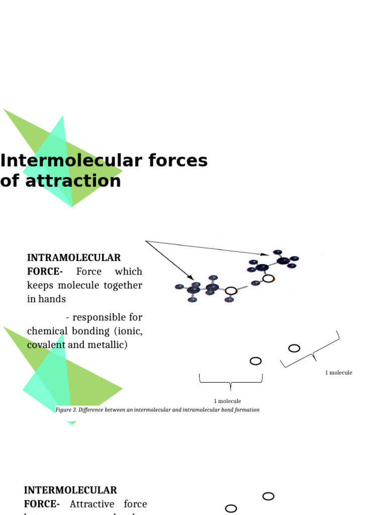 Intermolecular Forces of Attraction Pptx-1 | PDF | Intermolecular Force ...