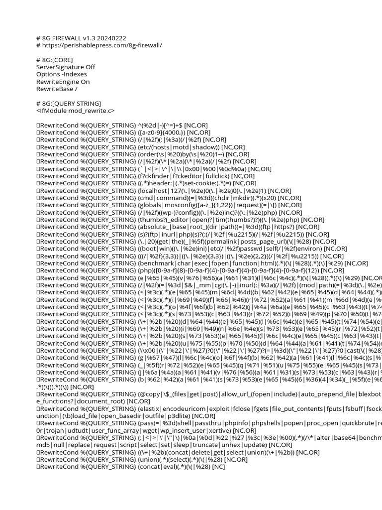 8G Firewall Configuration Guide | PDF | Internet Protocols | World Wide ...