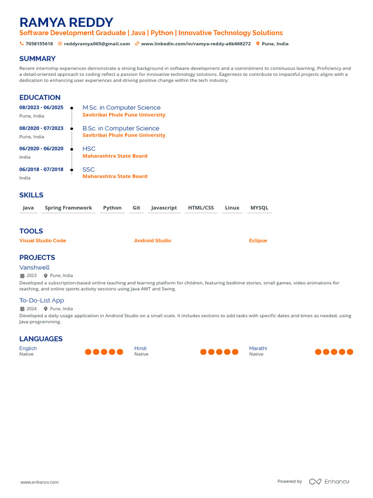 Ramya Reddy Resume | PDF