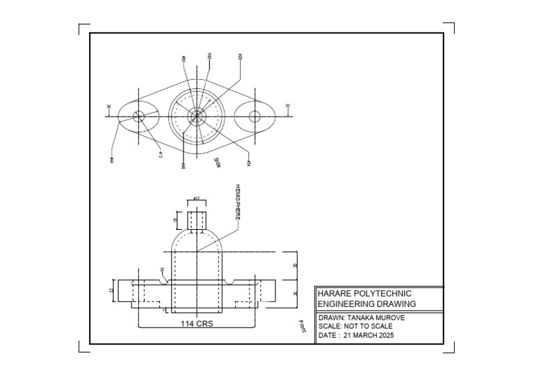 Engineering Drawing by Tanaka Murove | PDF