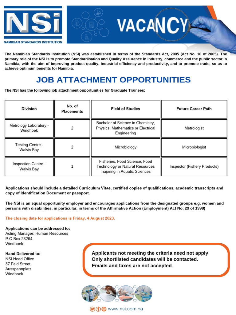 Vacancy Graduate Trainees 2 | PDF