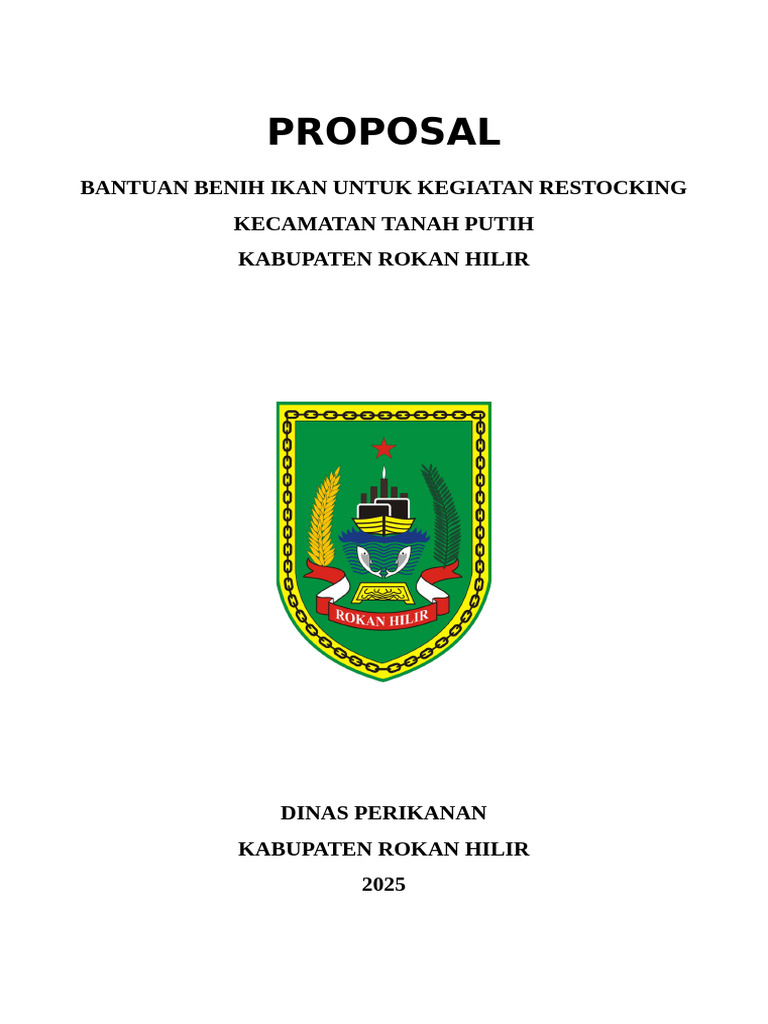 Proposal Bantuan Benih Ikan 2025 | PDF
