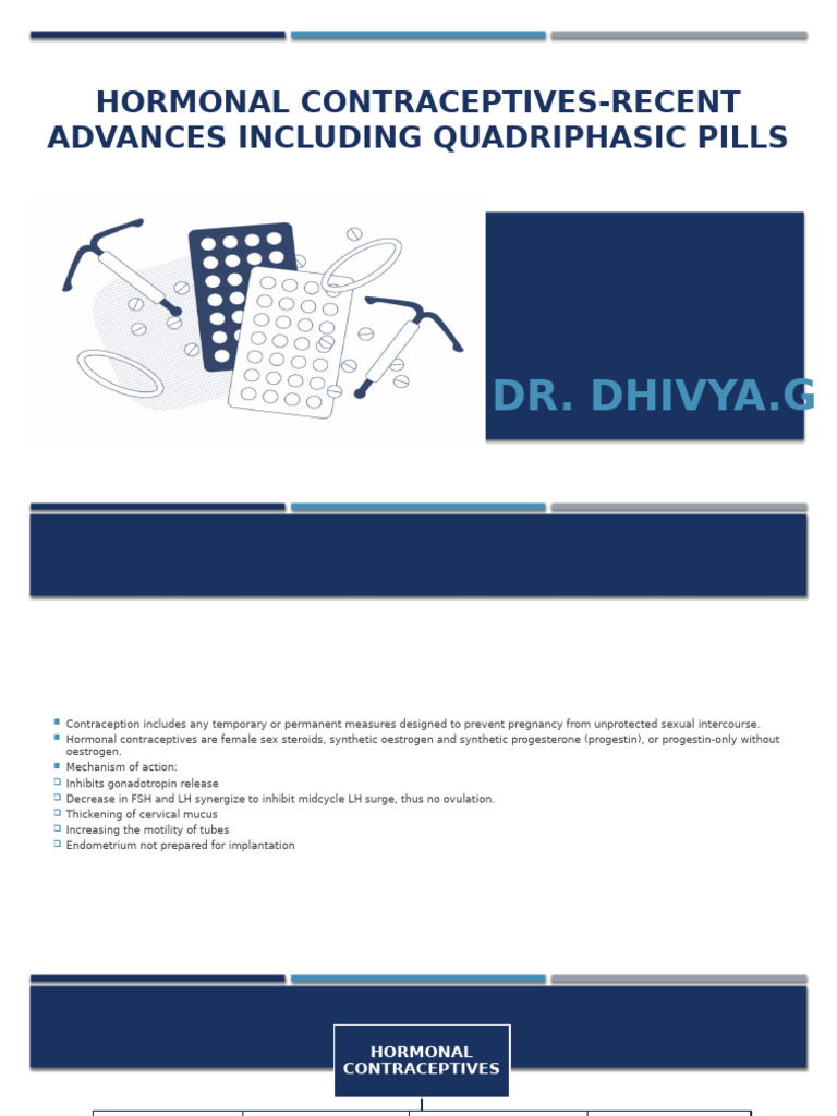 Hormonal Contraceptives-Recent Advances Including Quadriphasic Pills ...