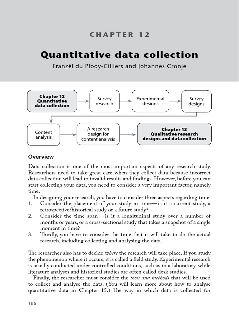 Research Matters - (Chapter 12 Quantitative Data Collection) | PDF ...