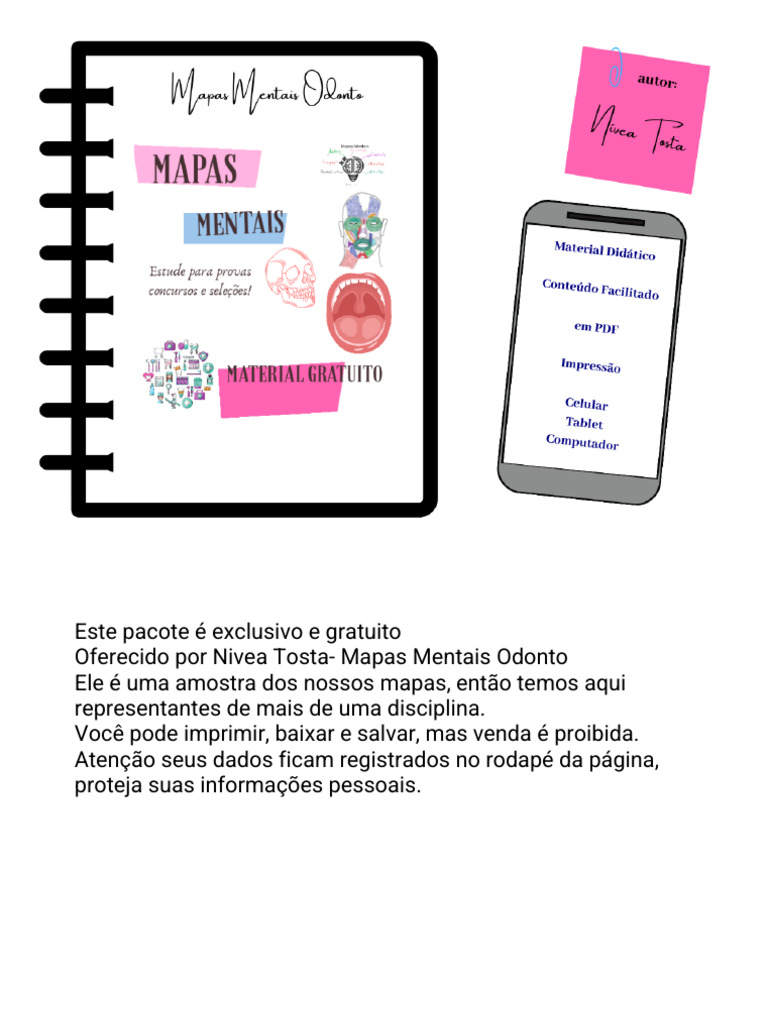 Mapas Mentais Odonto: Pacote Gratuito | PDF