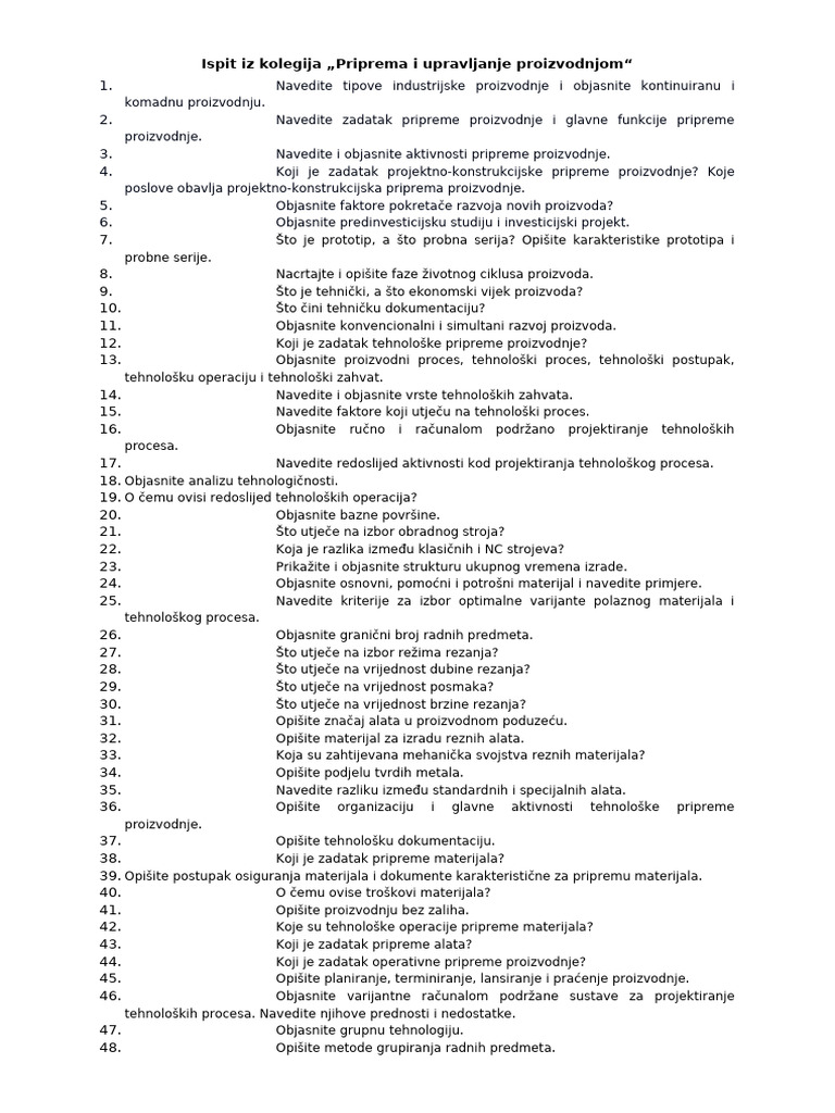 Pitanja_cjelina PP | PDF