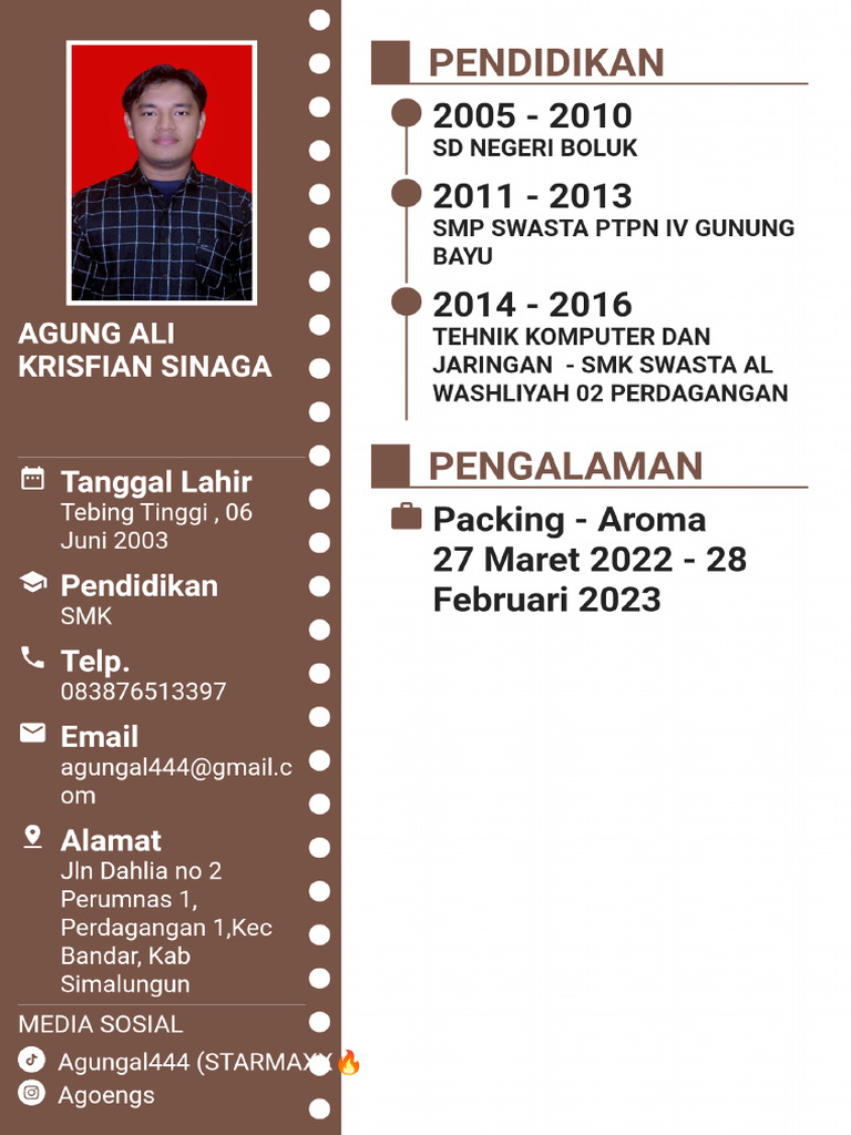 CV Agung | PDF
