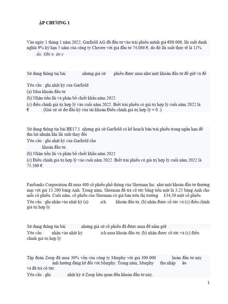 C1 (C17) - Bai Tap | PDF