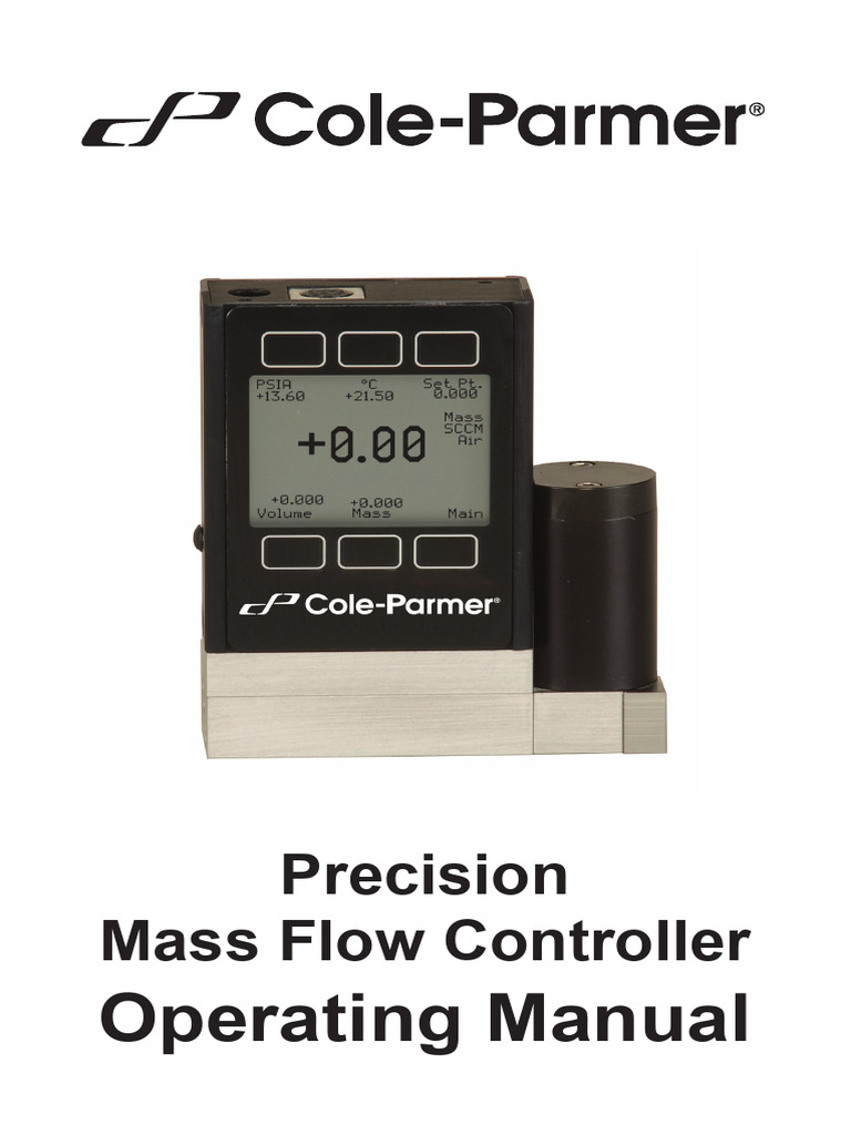 Cole Parmer Mass Flow Controller Manual | PDF | Electrical Engineering