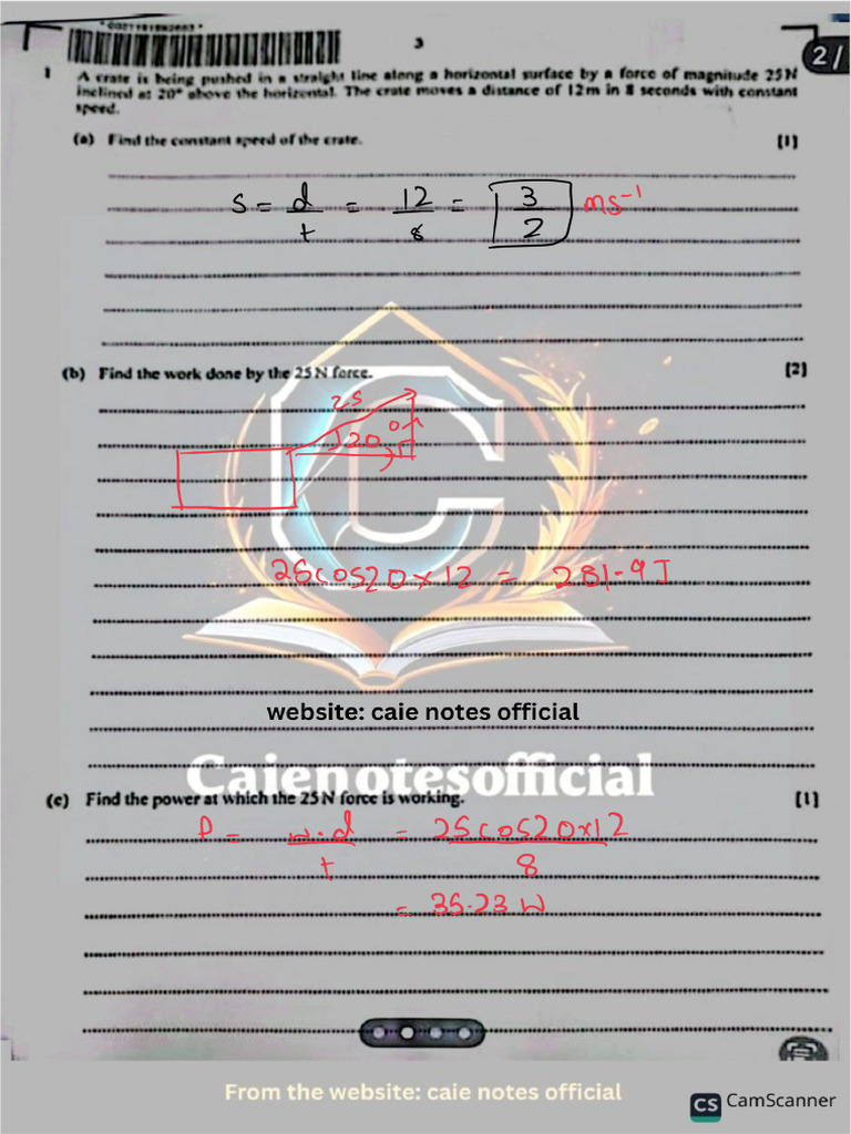 9709 S25 Qp42 Unofficial Solved QP - Caienotesofficial | PDF