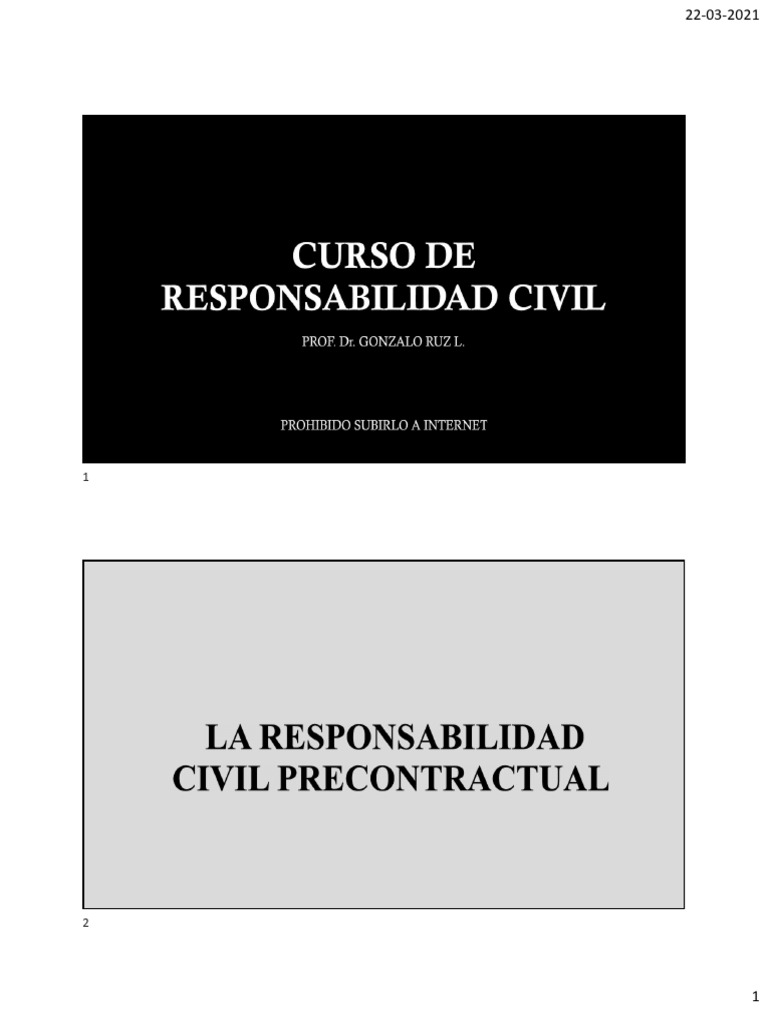 PPT-PDF-Unidad II-Resp. Precontractual | PDF | Daños y perjuicios