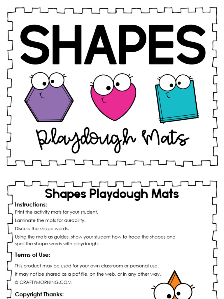 Shapes-Playdough-Mats 2 | PDF