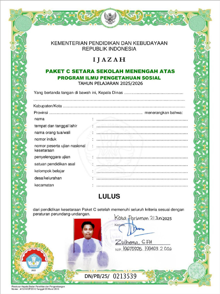 Ijazah Mhd | PDF