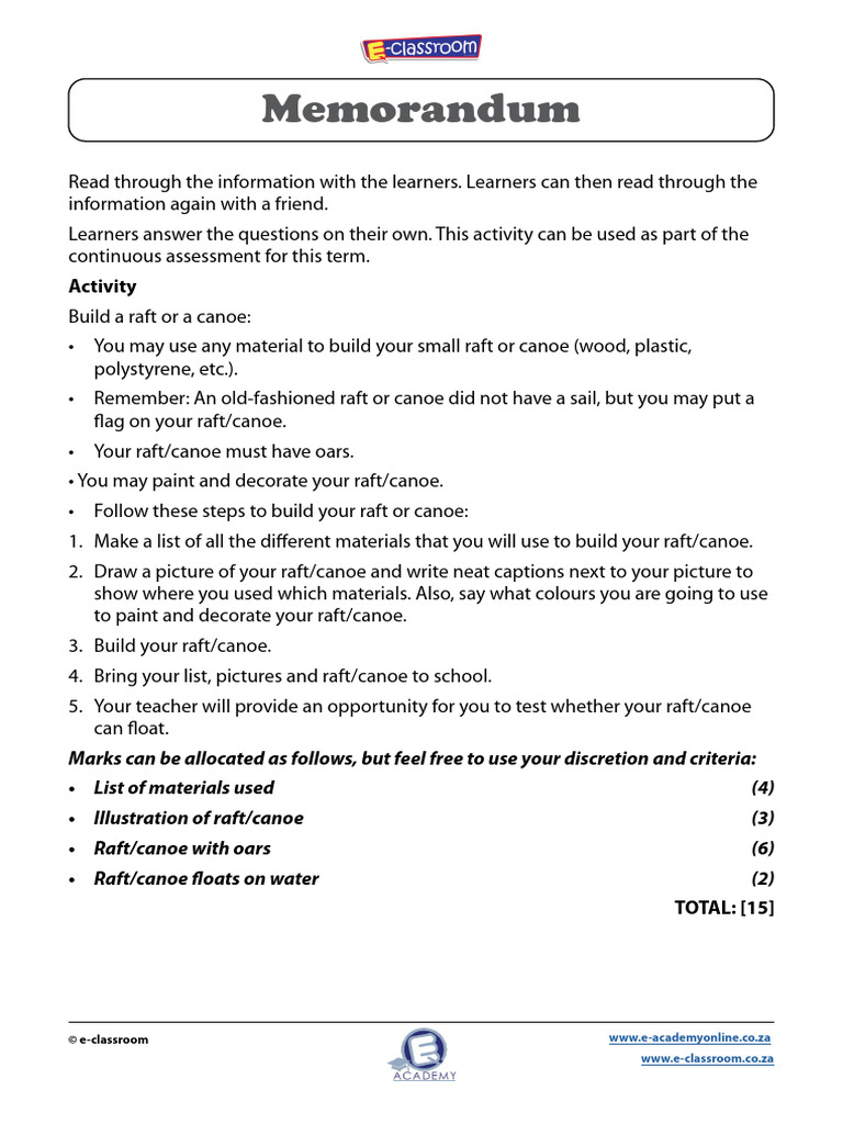 07 1 Transport On Water Primitive Types of Boats Memo | PDF