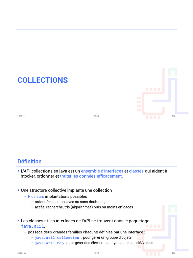 Cours Java2!21!22 Collection List | PDF | Interface (Informatique ...