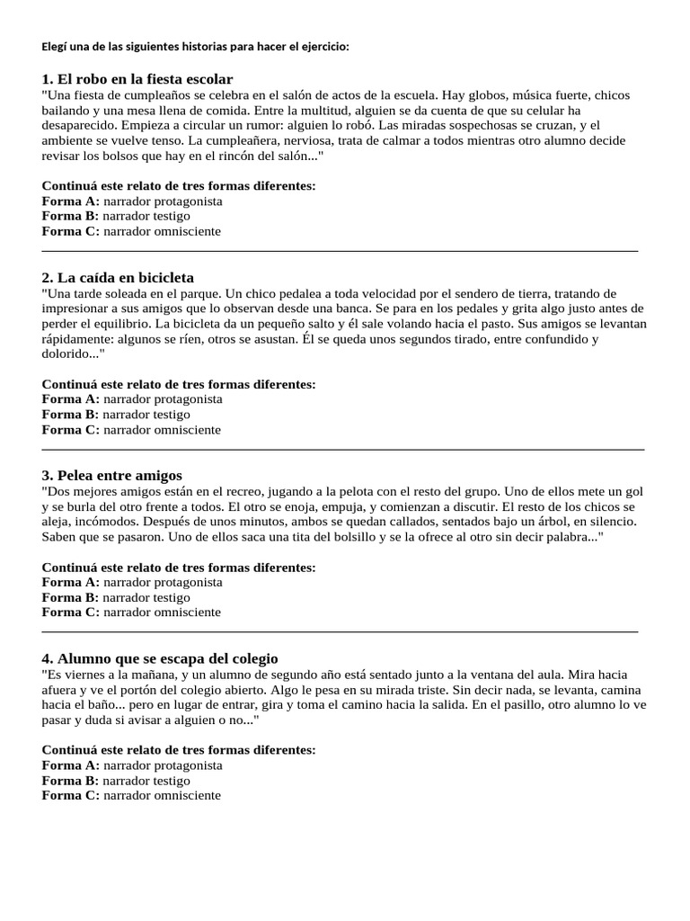 Cambiar La Perspectiva Narrativa | PDF