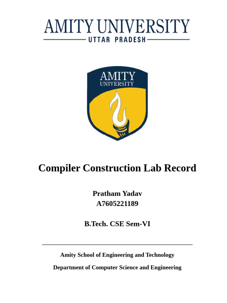 CC Lab Record[1] | PDF | Regular Expression | Parsing