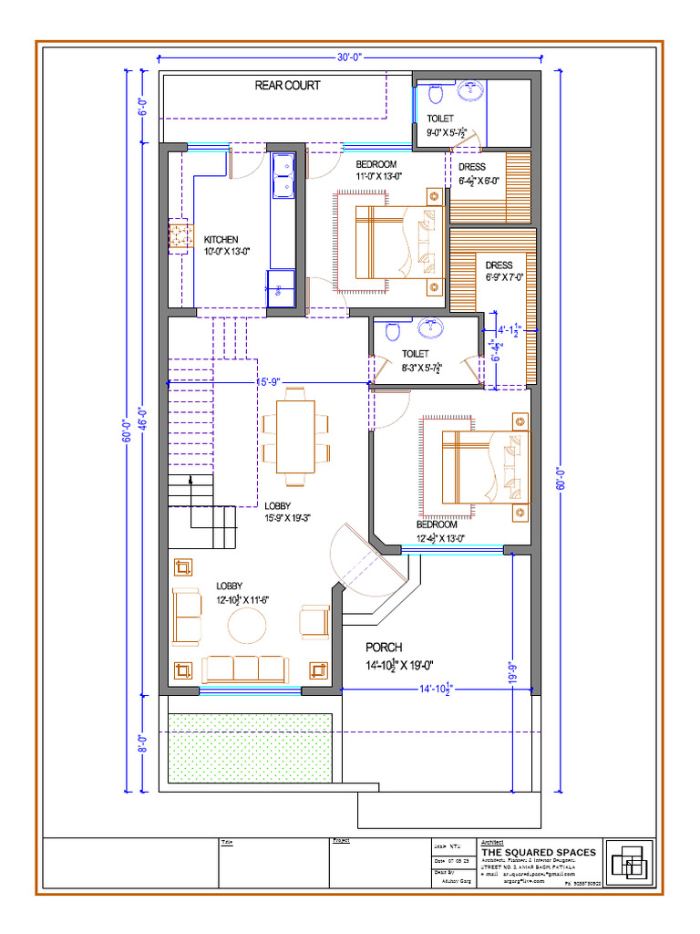Ashish Verma 30x 60-PLAN 2 | PDF