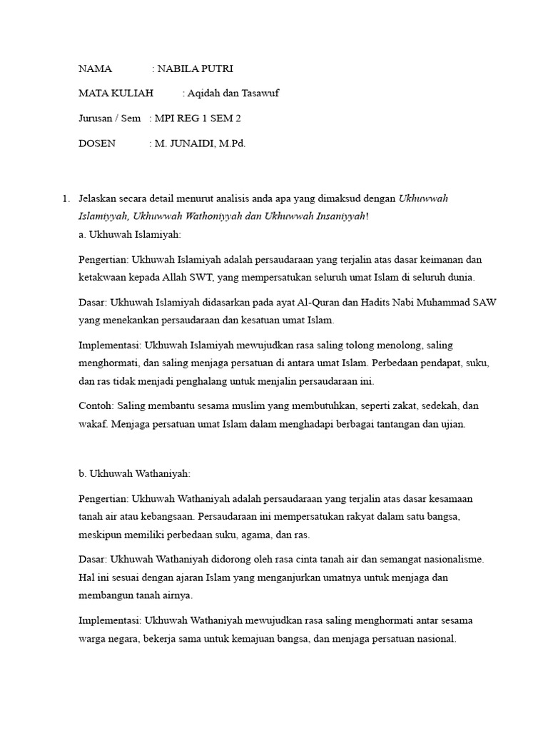 Tugas Mandiri Nabila Putri | PDF