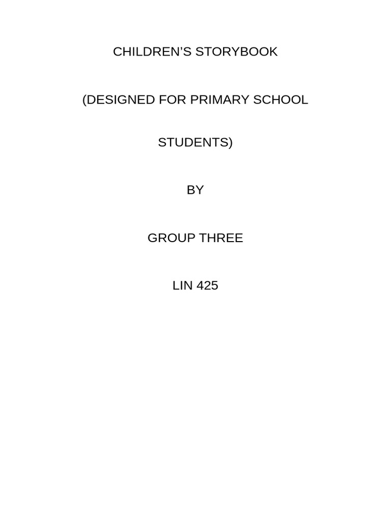Children's Storybook for Primary Students | PDF | Little Red Riding ...