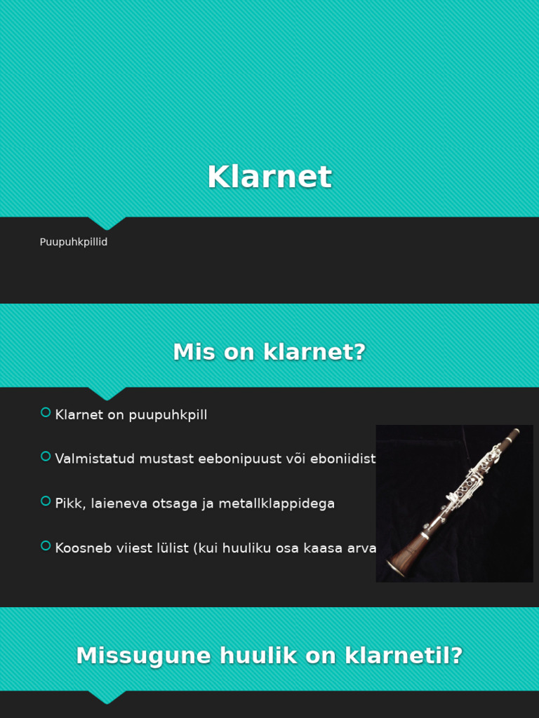 Klarnet | PDF