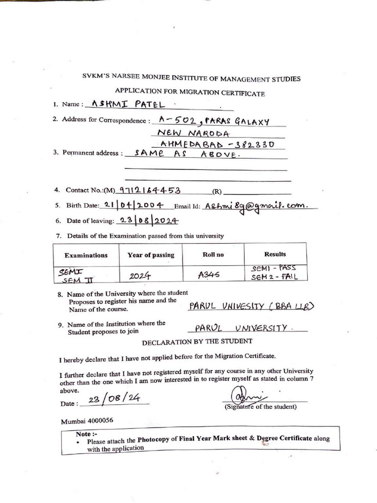 Compressed Mark Sheet + Application | PDF | Academic Degree | Educational Stages