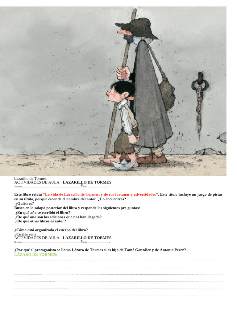 La Vida de Lazarillo de Tormes, y de Sus Fortunas y Adversidades | PDF