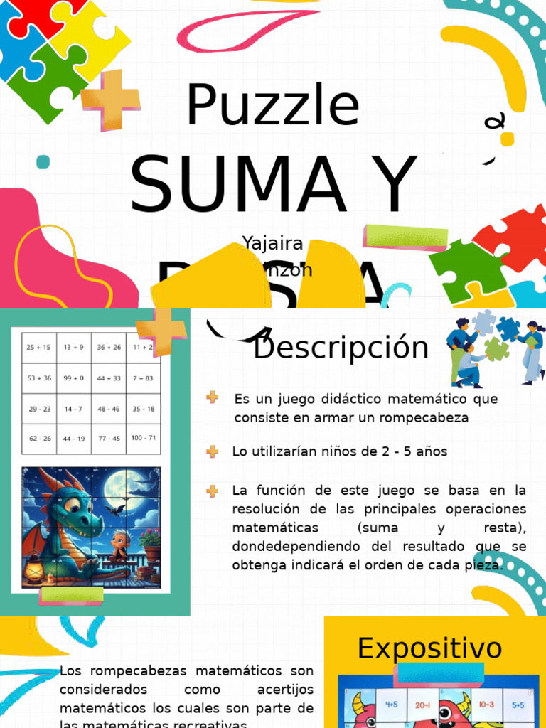 Puzzle - Suma y Resta | PDF