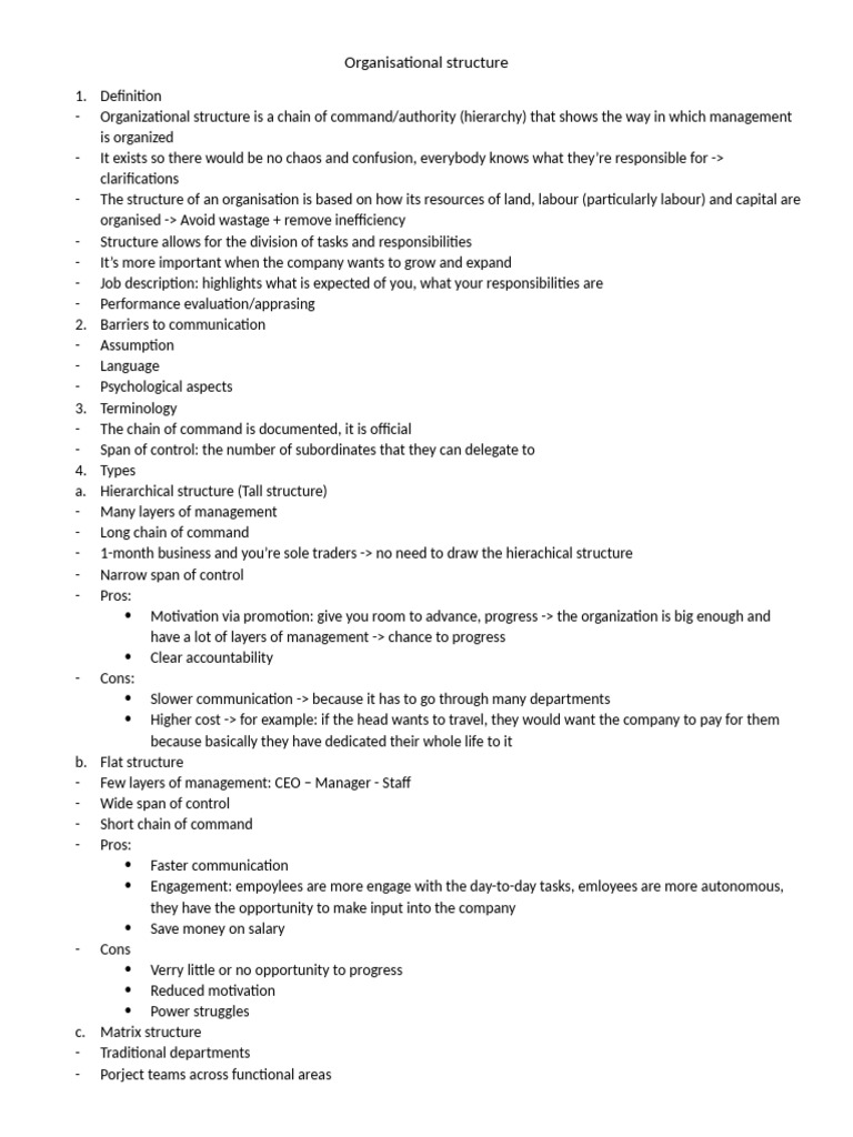 Organisational Structure | PDF | Hierarchy | Organizational Structure